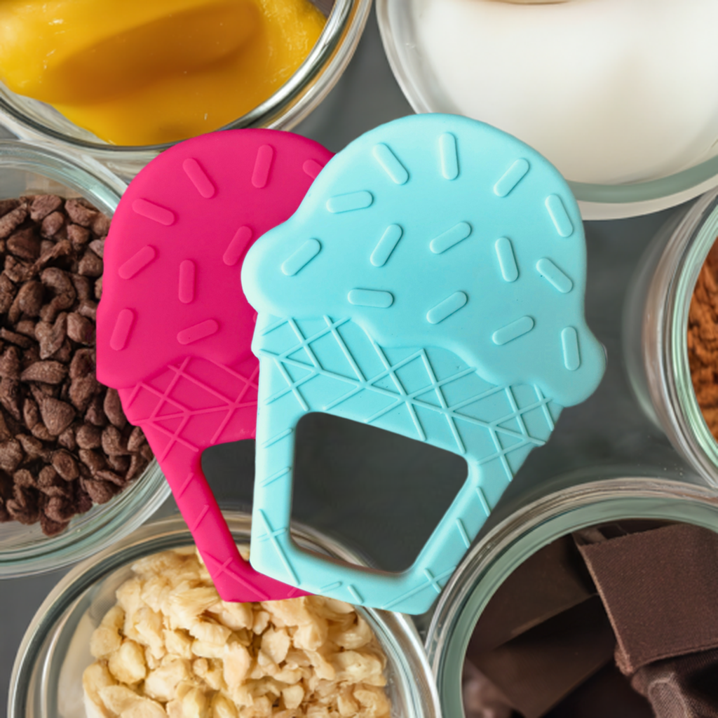Ice Cream Cone Silicone Teething Toy – Little Teether